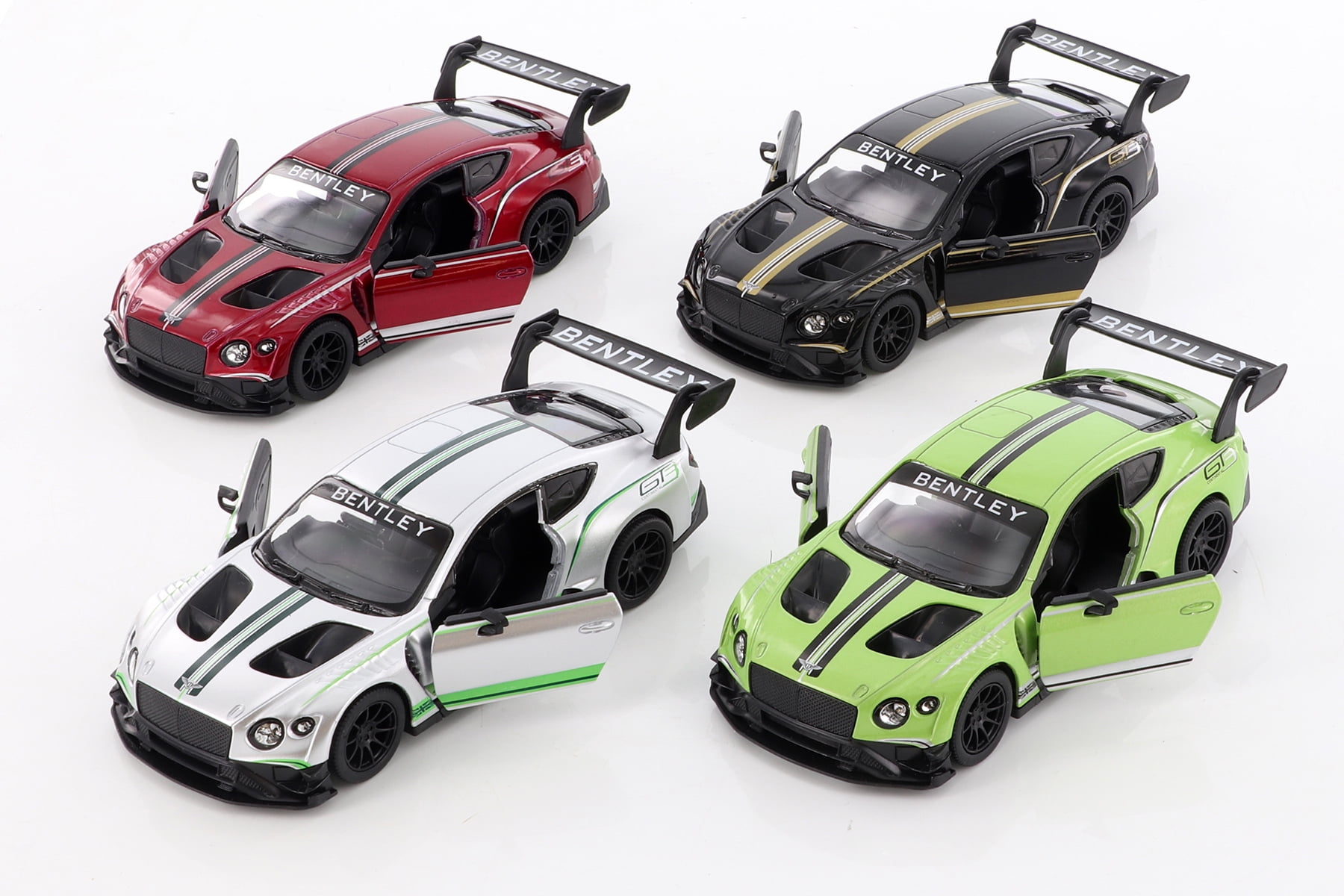 Kinsmart 2018 Bentley GT3 Diecast Car Set - Box of 12 5-inch Diecast ...