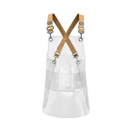 Transparent Apron Oil Apron for Flower Shop Bar Gardening Baking Apron ...