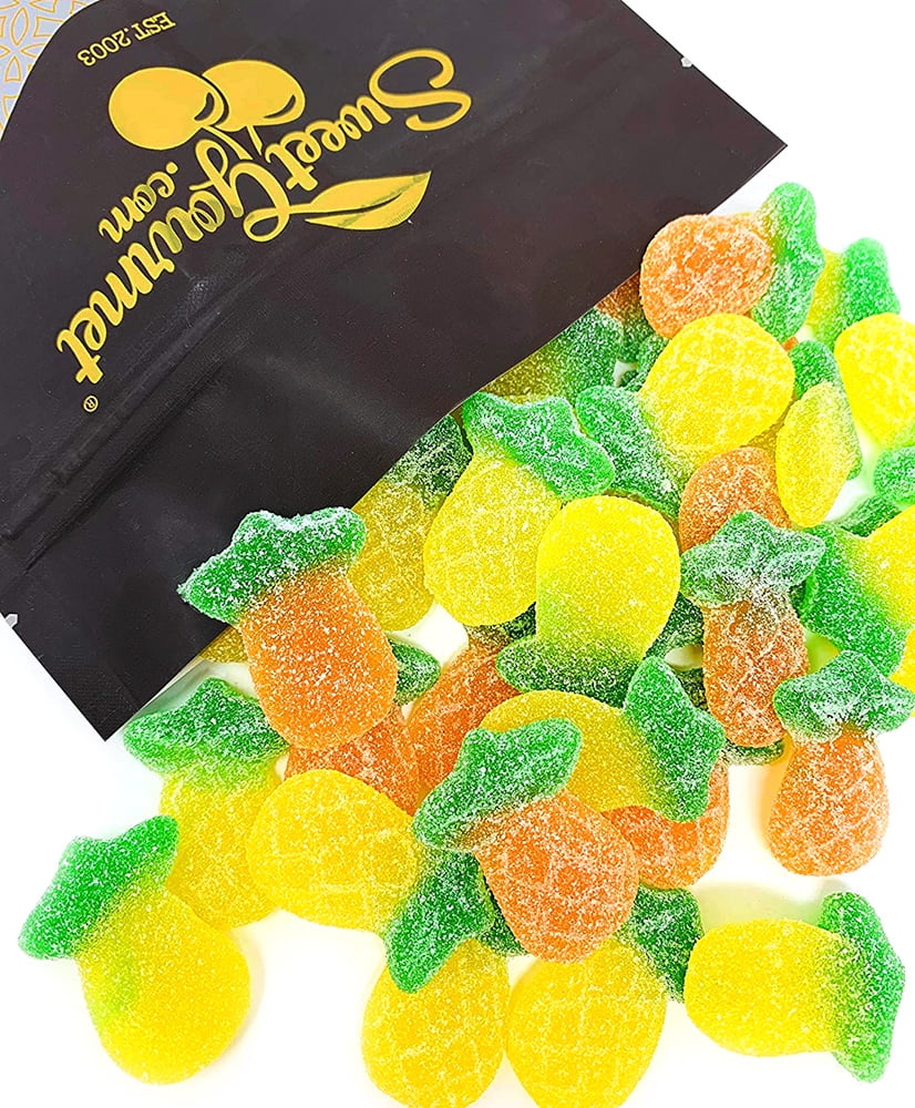 SweetGourmet Gummi Sour Pineapples | Fruity Sour Gummy Candy | 2 Pounds ...