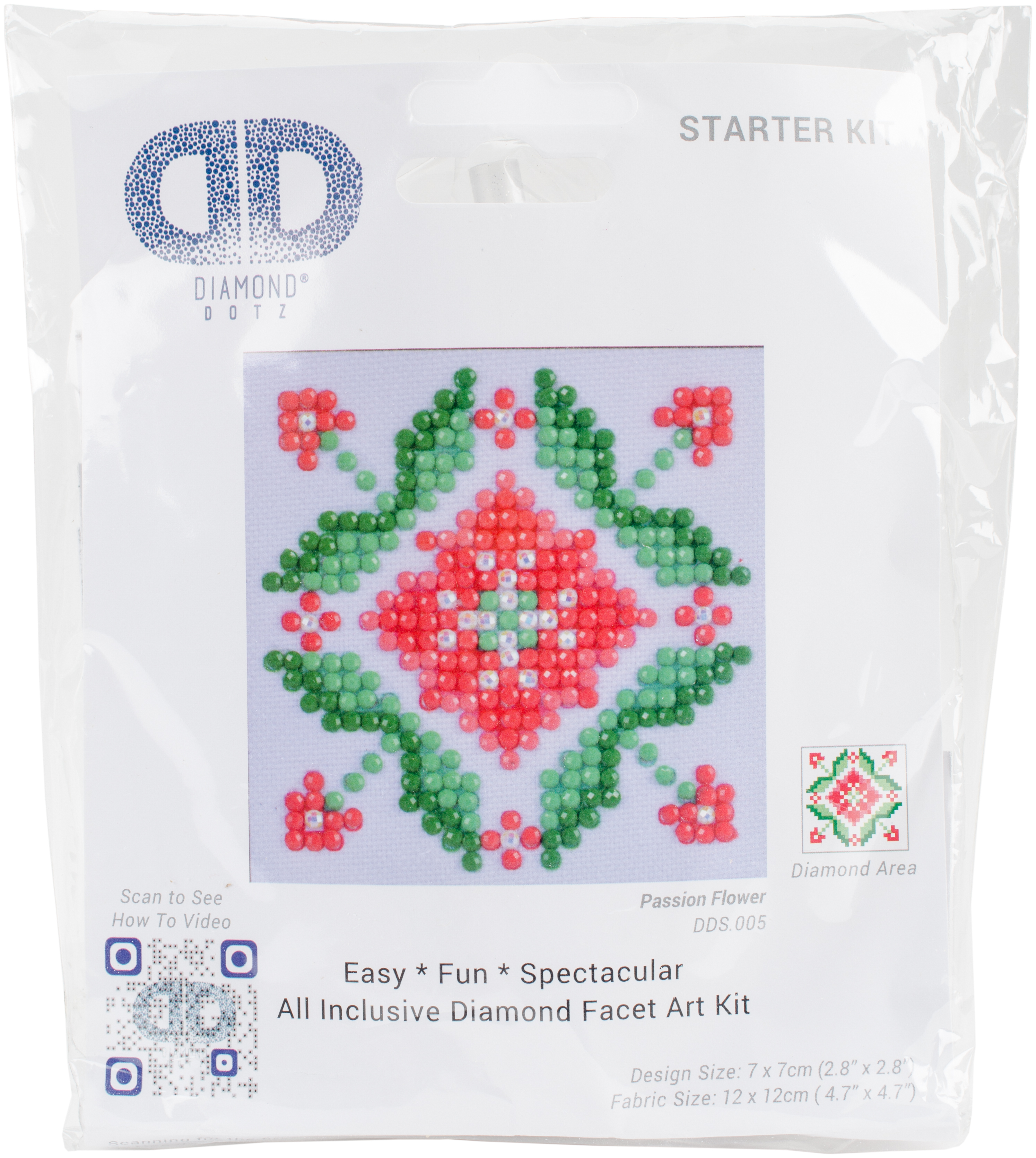 Diamond Dotz Diamond Embroidery Facet Art Kit 4.75"X4.75"-Passion ...