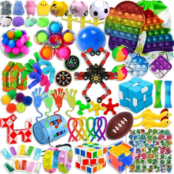 SPOKKI 4 Pcs Picky Pads, Silicone Fidget Toys for Adults and Kids, 8cm ...