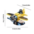 Agiufgs Solar Rotating Aircraft Car Ornament 360°, Solar Powered Auto ...