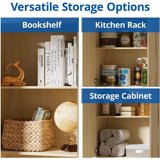 Cozy Castle 71" Tall Kitchen Pantry, Food Pantry Storage Cabinet with ...