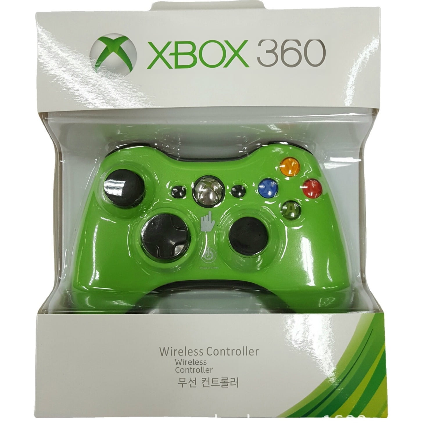Mando inalámbrico Xbox360 Controlador de juegos verde Dispositivo móvil ...