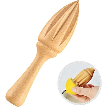 YDJKET Lemon Cone Juicer Hand Press Wooden Lemon Squeezer Natural ...