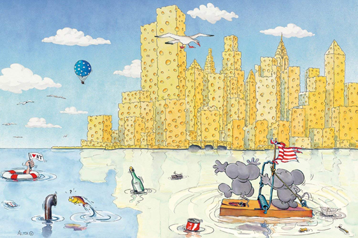 Poster - Studio B - 36x24 The Big Cheese Wall Art CJ1565B - Walmart.com