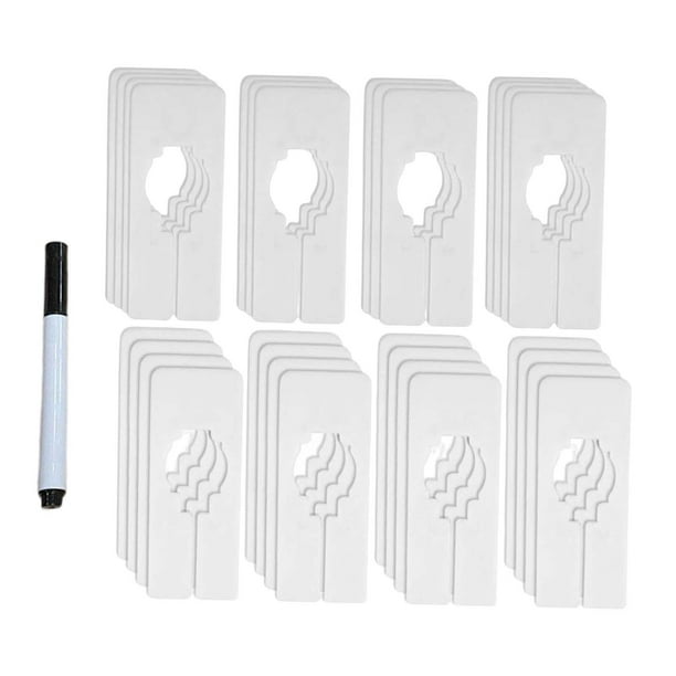 30 Pieces Clothing Rack Size Rack Dividers with Marker Clothes ...