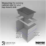 Free Shipping! Karran Usa Qt-712 Quartz Qt 33" Drop In Single Basin ...