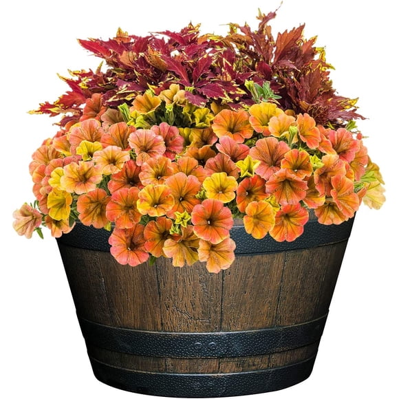 Whiskey Barrel Planter Resin