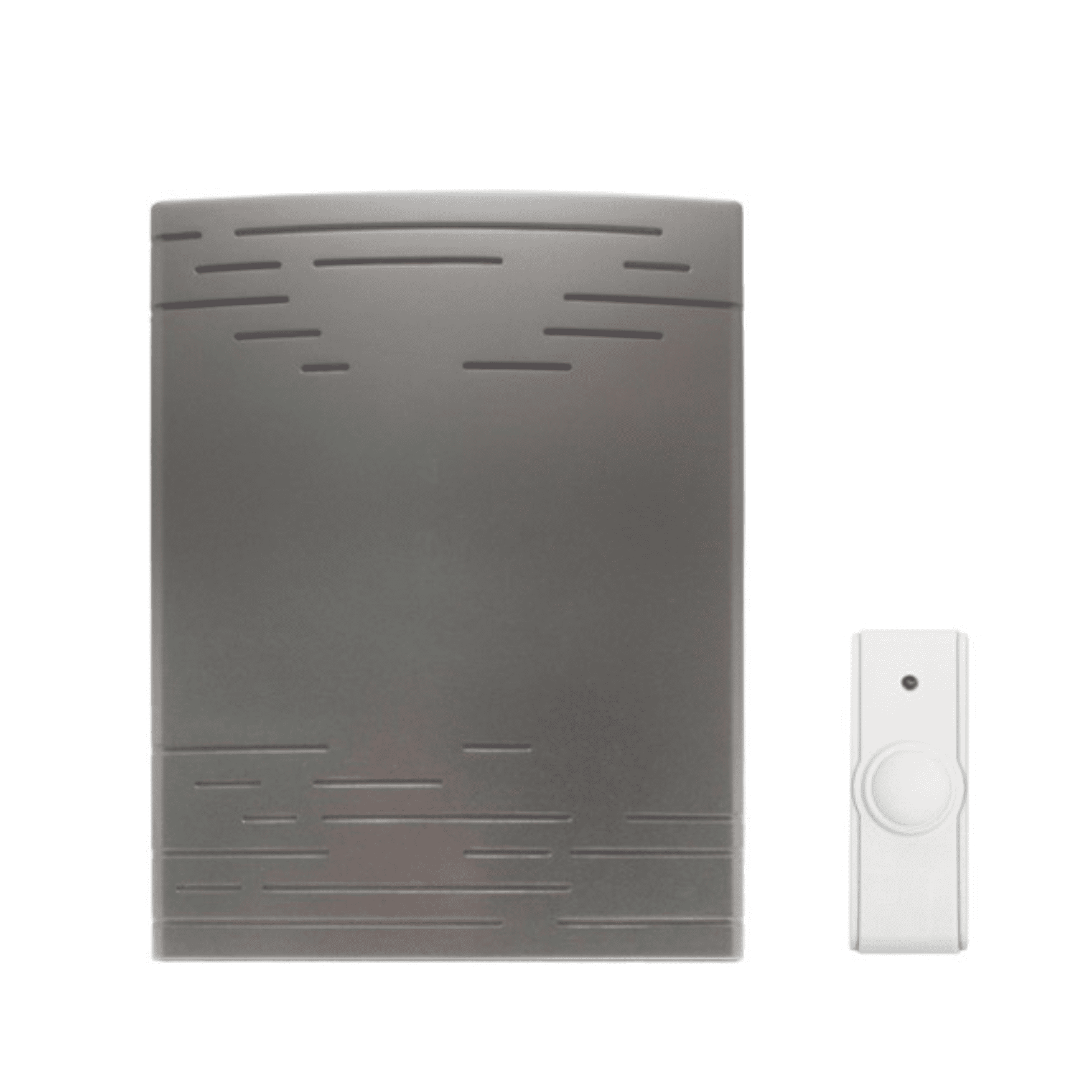 IQ America Electronic Contemporary Satin Nickel Wireless Door Chime ...