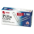 ACCO; Premium Jumbo Paper Clips, Smooth Finish, Jumbo Size 1-7/8", 100 ...