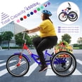 Lilypelle 20 Inch Adult Tricycles Folding Tricycle 3 Wheel Bikes 7 ...