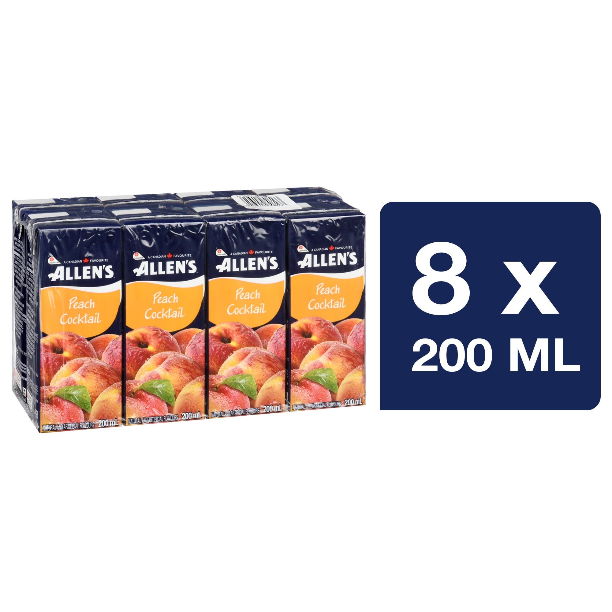 Allen's Peach Cocktail, 8 x 200 ML - Walmart.ca