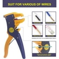 VCELINK Automatic Wire Stripper Tool, 2-in-1 Design, 14 to 24 AWG, Durable Mn65 Blade - Walmart.com