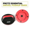 PRCTZ Essential Swivel Perfect Push-up handles, Pair, Black & Red ...