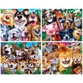MasterPieces Kids Multipack Puzzle Set - Selfies 4-Pack 100 Piece ...