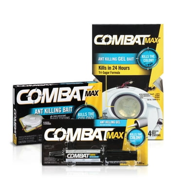 Combat Max Ant Killing Gel Bait Station, Indoor and Outdoor Use, 4 ...