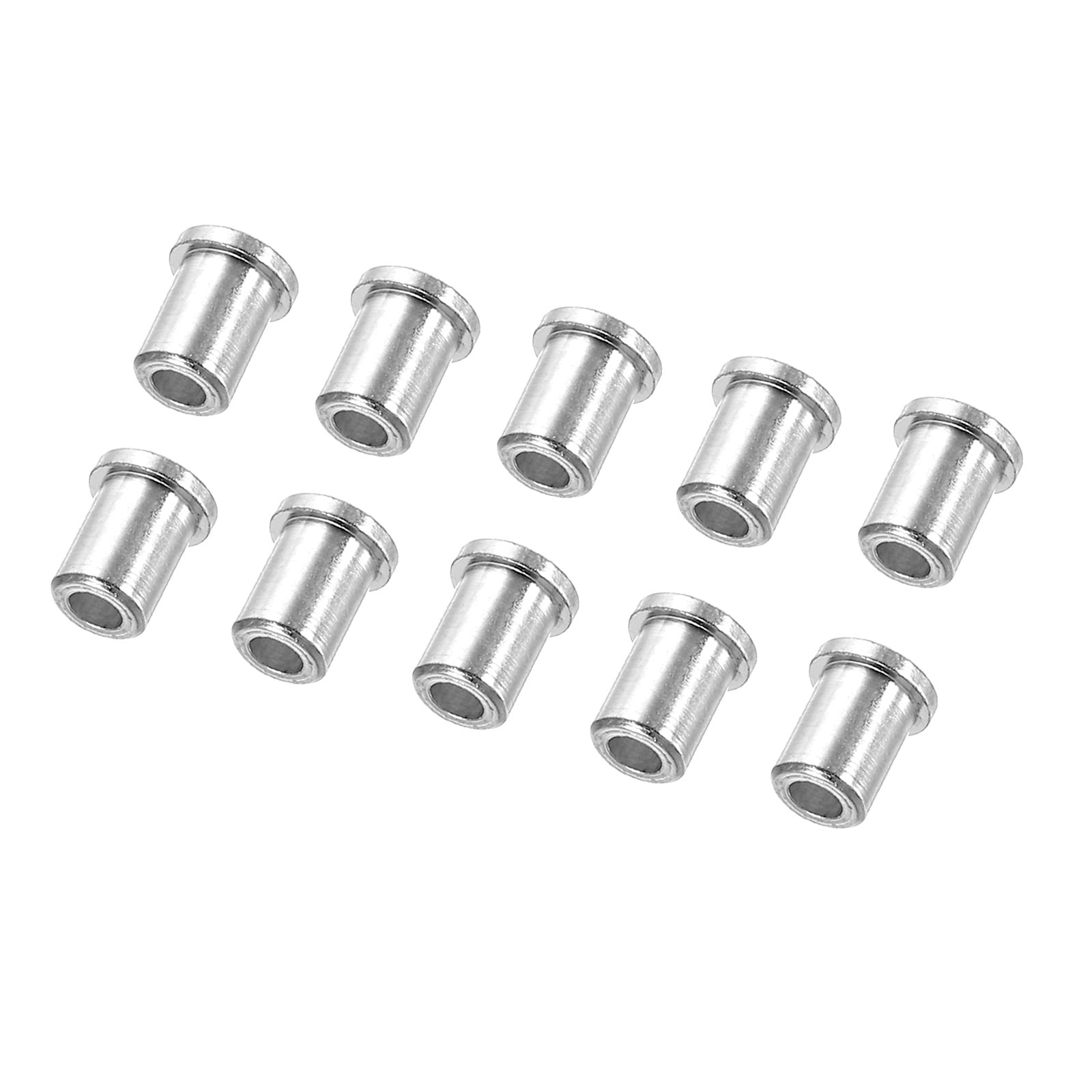 Guitar String Ferrules Through Body 1/8" Silver Tone for Electric ...