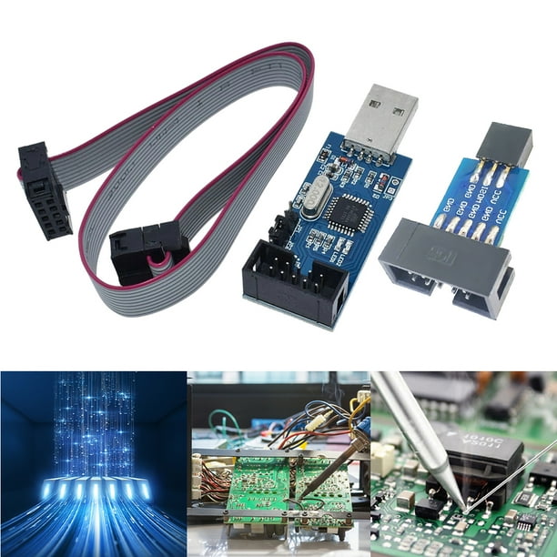 USBASP USBISP AVR Programador ISP USB ATMEGA8 ATMEGA128 (Vertical Y Placa) | Walmart en línea