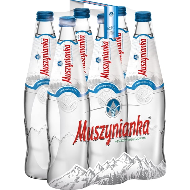 Muszynianka Natural Mineral Water Heavily Carbonated 700ml / 6-Pack ...