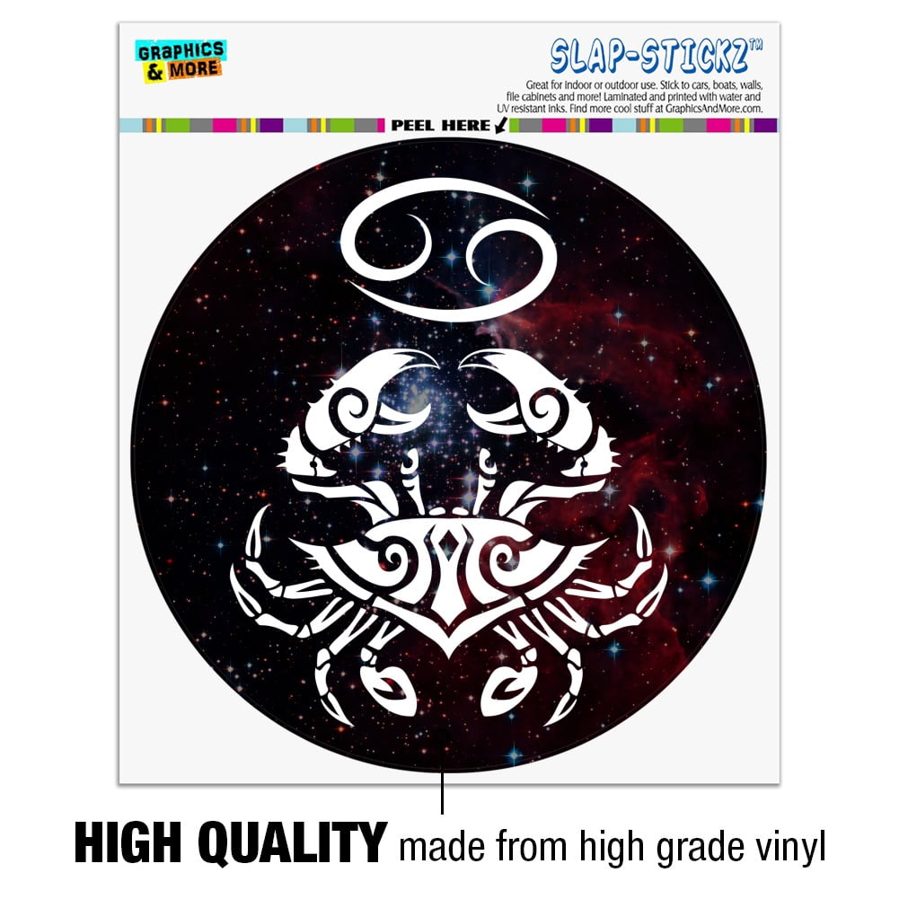 Cancer Zodiac Astrology Sign Crab Vinyl Sticker Various Styles Stickers ...