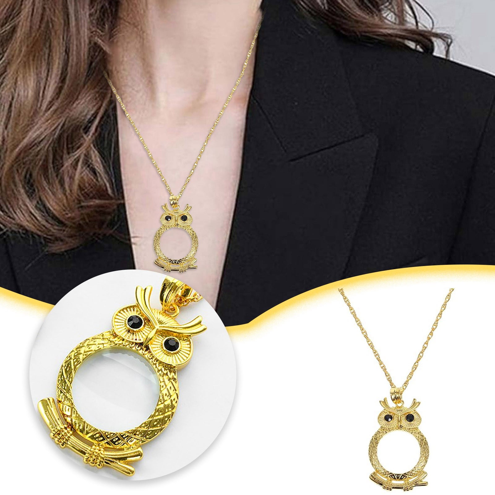 Click here for Llqkigsxse Plane Necklace For Women Magnifying Gla... prices