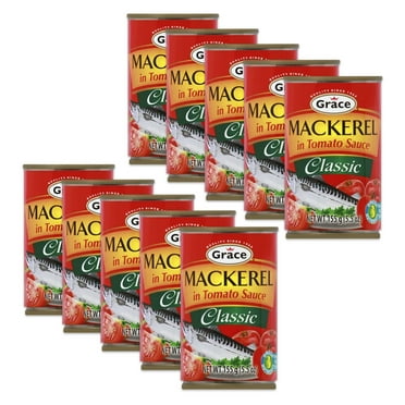 Grace Caribbean Natural Mackerel Fish in Tomato Sauce, 5.5 OZ - Walmart.com