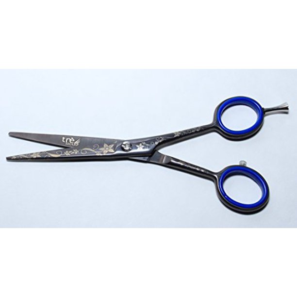 TreSharp Professional Razor Edge 6" Serrated Shears Black with Gold ...