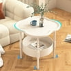 Darzheoy 2 Tier End Table, Side Table with Removable Tray, End Table ...