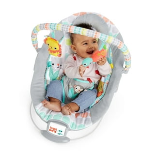 Bright Starts Playful Paradise Vibrating Baby Bouncer, Unisex, Newborn ...