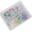 Everything Mary Plastic Compartmental Craft and Hobby Storage Box: Gray ...