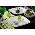 Corelle Timber Shadows Dinnerware Set, 18-Piece, Square, Vitrelle Glass ...
