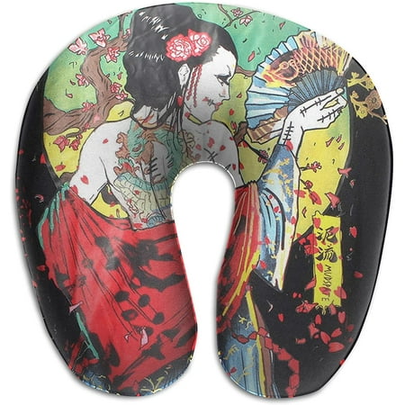 Japanese Geisha Neck Pillow, Travel Pillow Neck, U-Shaped Memory Foam ...