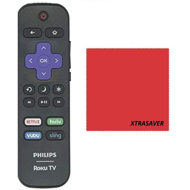 Philips Roku Original Remote Control with Built-in Netflix, Hulu, VUDU ...