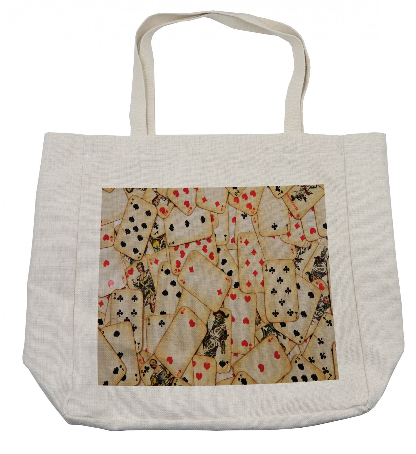 Casino Shopping Bag, Old Playing Cards Themed Vintage Classic Style ...