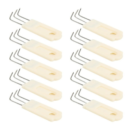 Herwey Knitting Machine Hook,10Pcs Knitting Machine 3 Hook Plastic and ...