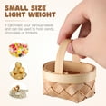 RENACLIPY 12pcs Small Woven Storage Basket Wooden Holder Decoration For Micro Landscaping ...