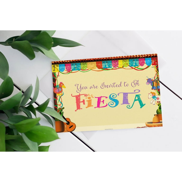 Mexican Fiesta Birthday Party Invitations Mexican Fiesta Party