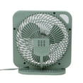 Mainstays 9-inch Box Indoor Personal Fan with 3 Speeds, Compact Green ...