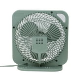 Mainstays 9-inch Box Indoor Personal Fan with 3 Speeds, Compact Green ...