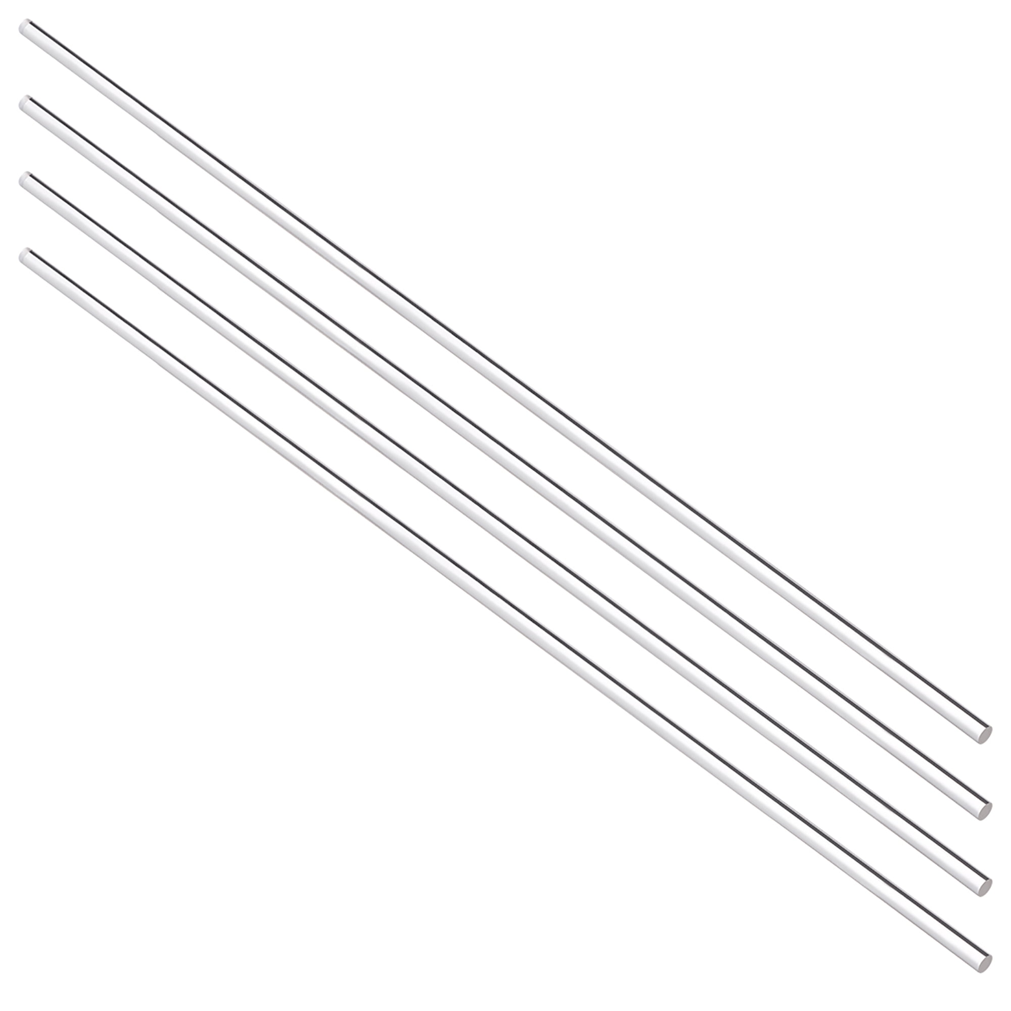 2mm x 200mm Round Shape Solid Acrylic Rod PMMA Extruded Bar Clear 4Pcs ...