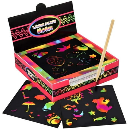 Scratch cards for children, 100 pieces Children's scratch paper with ...