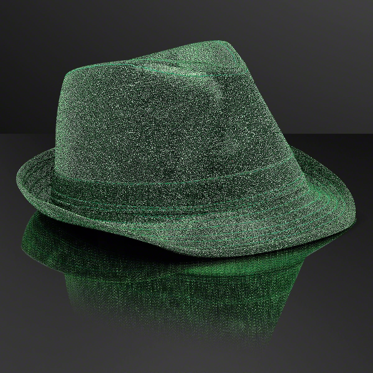Snazzy Green Fedora Hat (Non-Light Up) by FlashingBlinkyLights ...