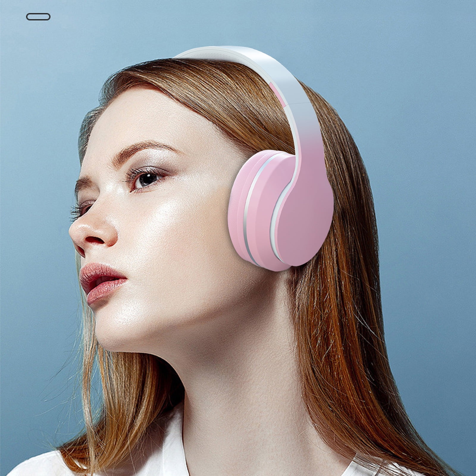 Over-Ear Headphones Bluetooth 5. Headphones Folding Wireless Headset ...