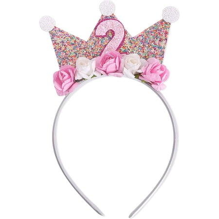 Tatum88 Birthday Crown Headbands for Toddlers Girls - 2nd to 6th ...