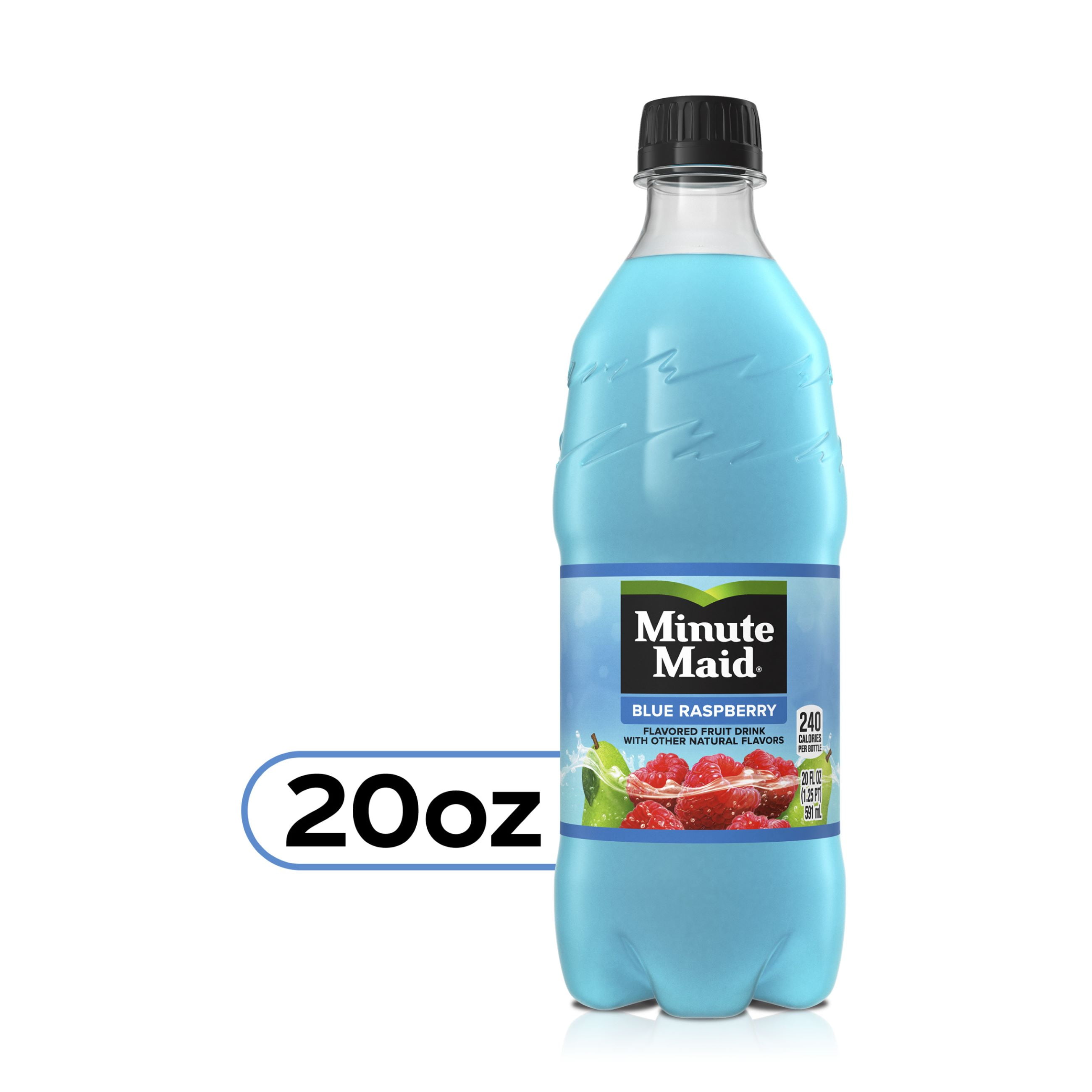 Minute Maid Blue Raspberry Juice Drink 20oz Bottles (Pack of 10 ...