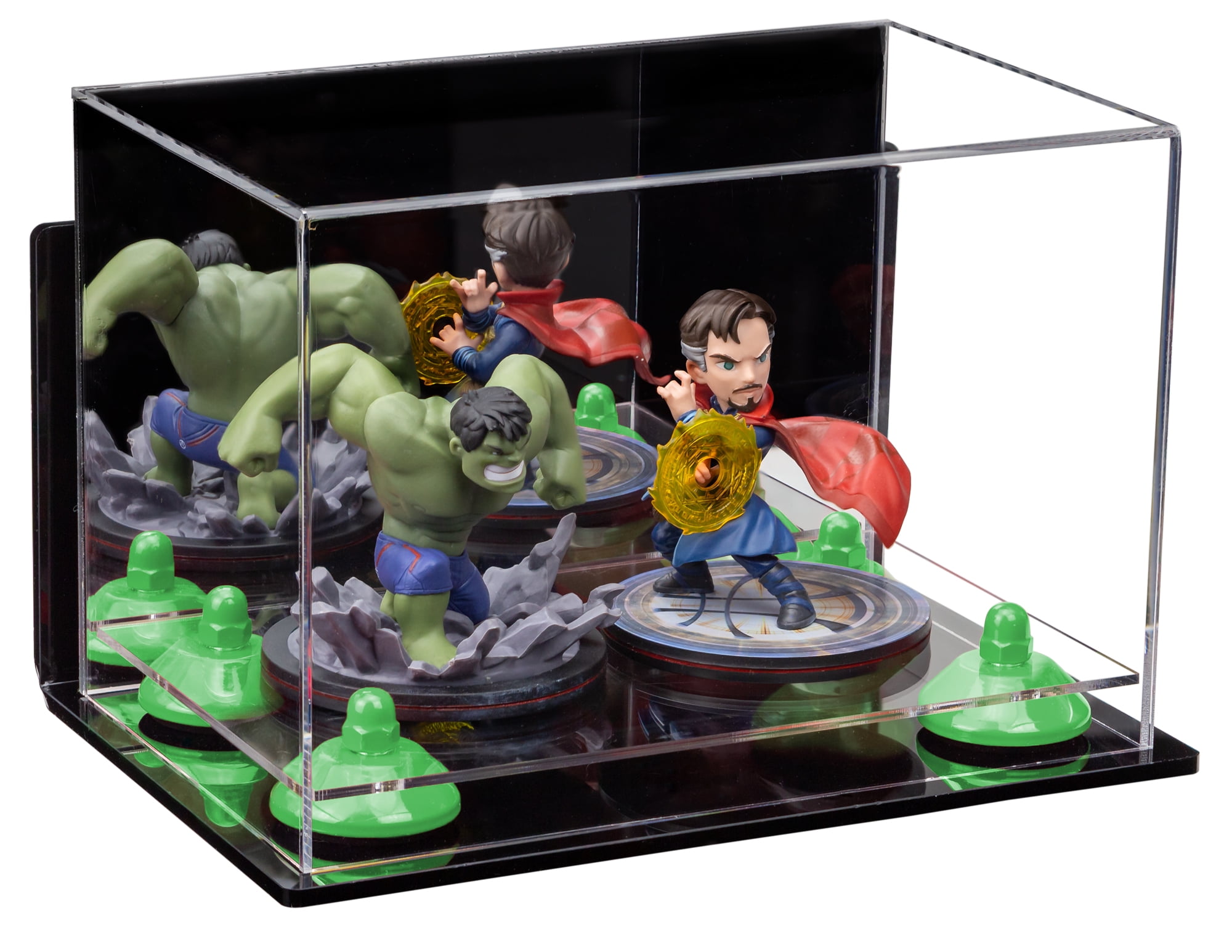 Versatile Acrylic Display Case - Small Rectangle Box with Mirror, Wall ...