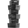 Set of 6 Storage Baskets - Small Pantry Organizer Bins - For Kitchen ...