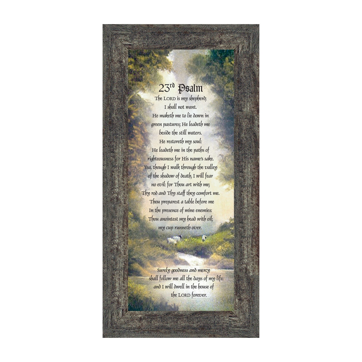 23rd Psalm, Framed Bible Verse from Psalms, Comfort and Encouragement ...
