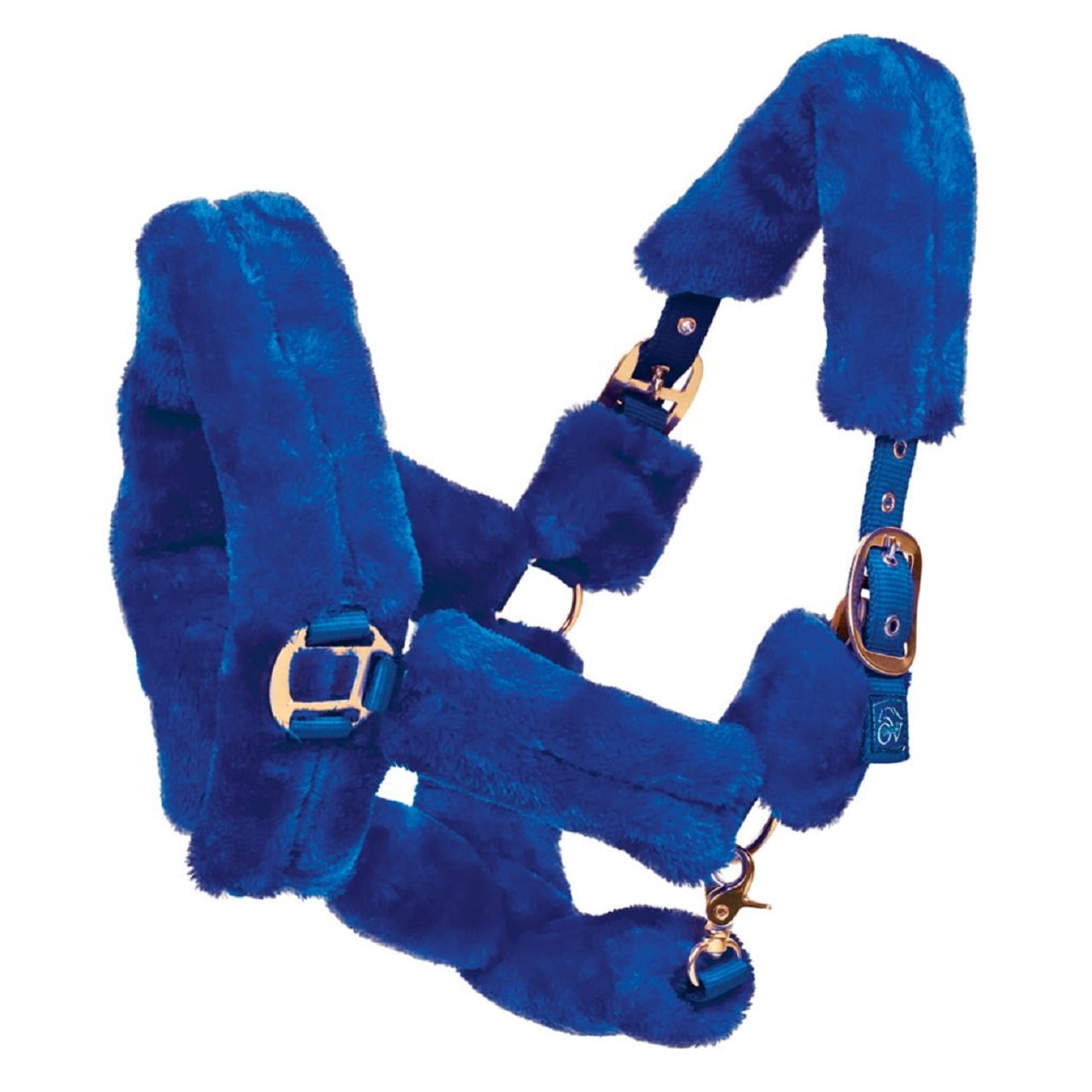 Ovation® Rose Gold Fleece Shipping Halter (Navy, Horse) - Walmart.com